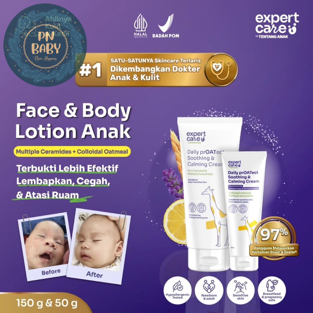 Jual Expert Care Daily Proatect Soothing & Calming Cream Lotion Anak ...