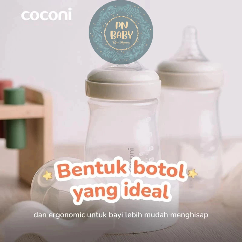Jual COCONI Wide-Neck Feeding Baby Bottle 150ml/270ml | Botol Susu Bayi ...