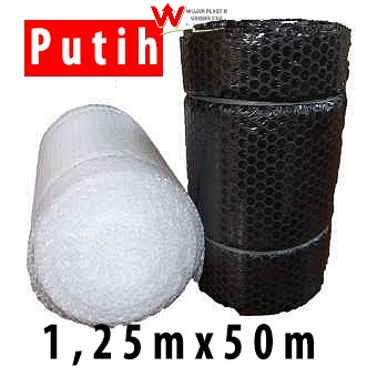 Jual [PROMO] Bubble Wrap Biasa/Tebal , Putih & Hitam 125cm X 50m @ Roll ...