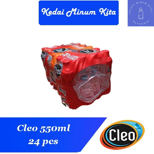 Jual Cleo Pure Water 550ml Pack (24 botol) | Shopee Indonesia