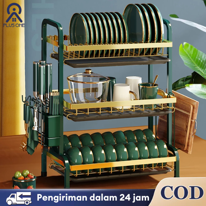 Jual Rak Piring Stainless Steel Rak Cuci Piring Penyimpanan Kuat Rak ...