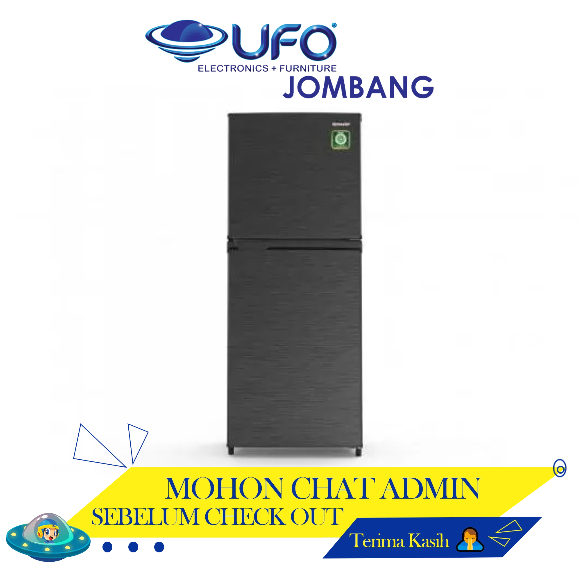 Jual Sharp Kulkas 2 Pintu Kirei Series Lemari Es 205 Liter SJ236MNHS ...