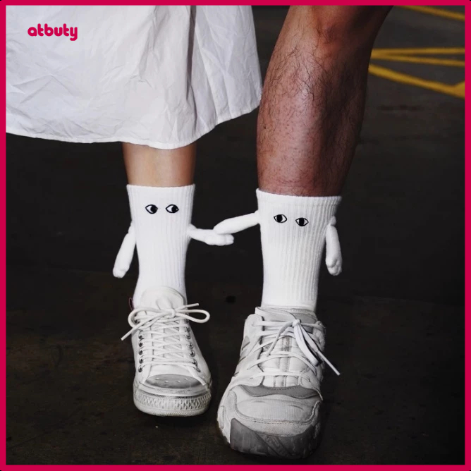 Jual 【atbuty】Hand in Hand Socks Kaos Kaki Magnet Viral Best Friend ...