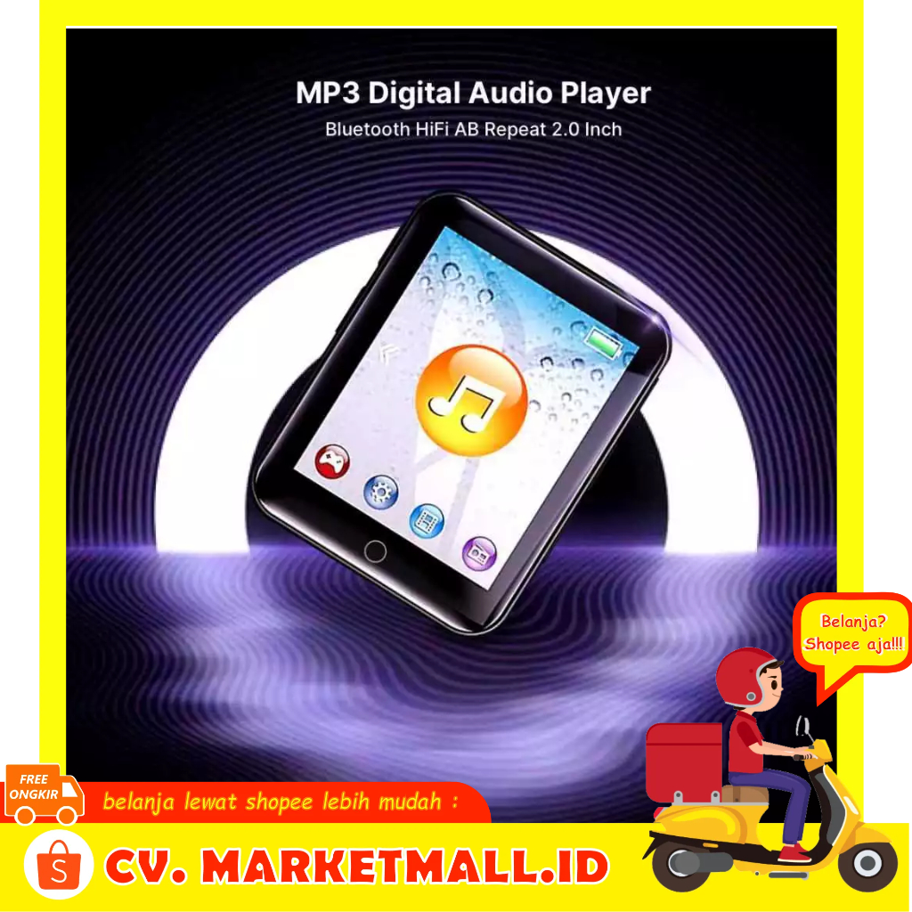 Jual Market Mall - MP3 Player Bluetooth Mini dengan Fitur Pengulangan ...