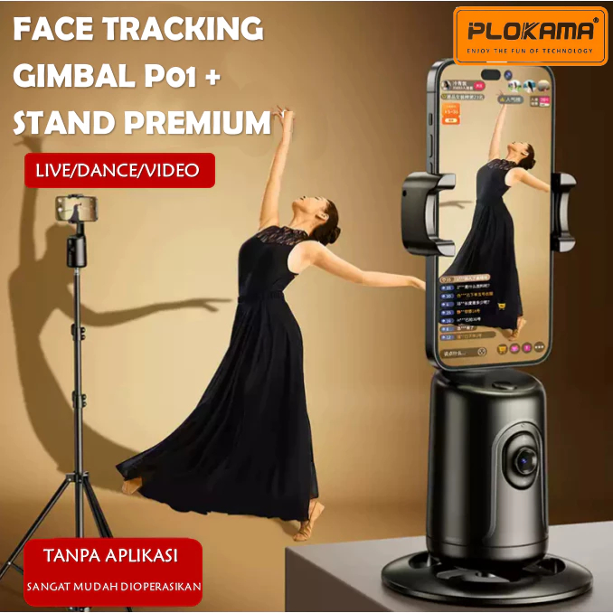 Jual PLOKAMA P01 Auto Face Tracking Smart Gimbal Camera Tripod Sensor ...