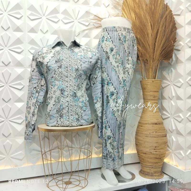 Jual Aywears-Batik couple / Set batik Seragaman / kemeja batik Lengan ...