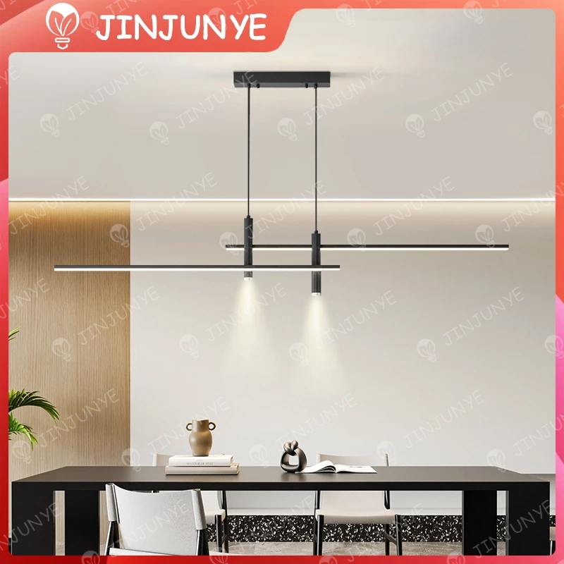 Jual Lampu Gantung Minimalis Nordic Berlaku Untuk Ruang Makan Bar Lampu Gantung Restoran Strip ...