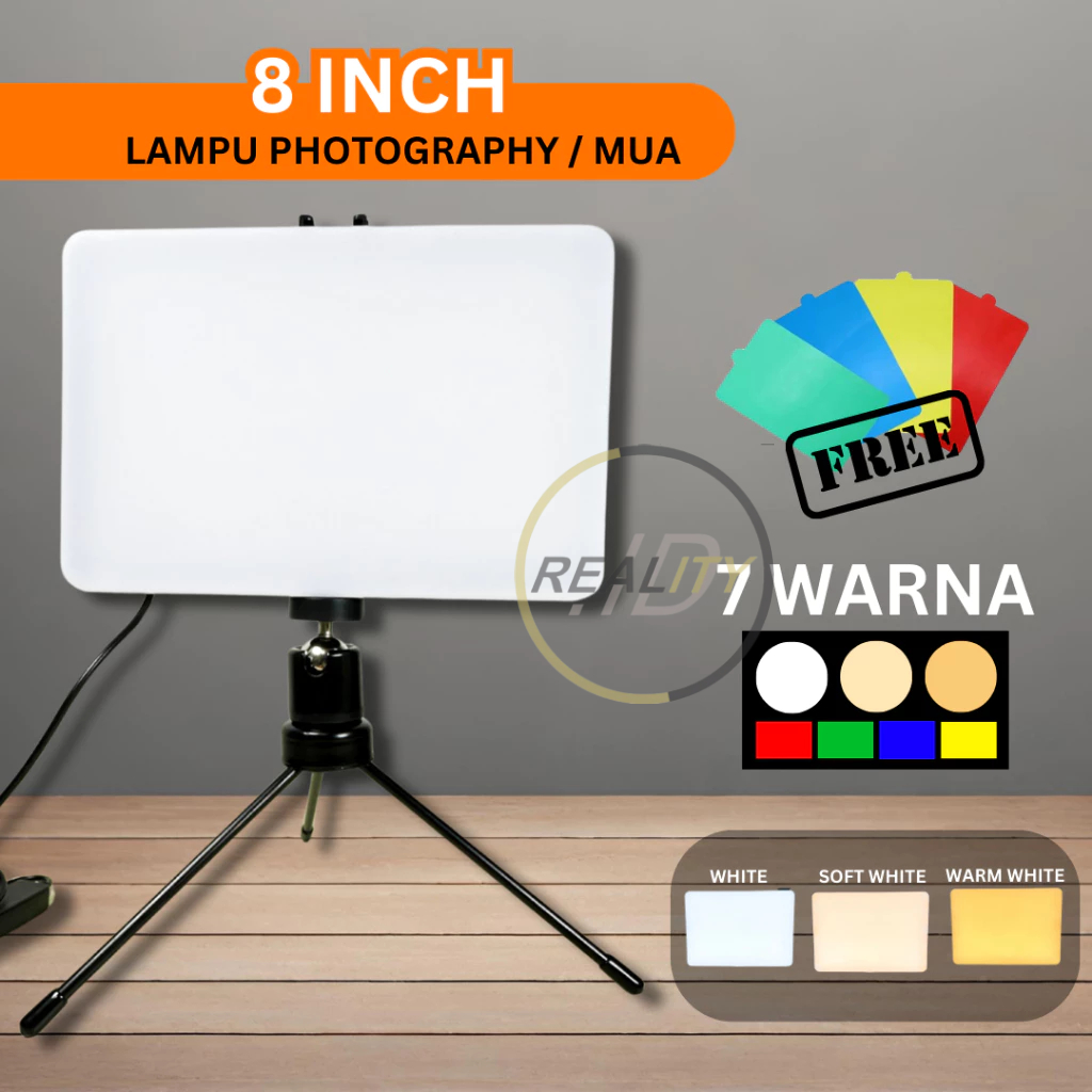 Jual Paket Lampu Tripod Foto Produk 8 inch GK-LM8 Makeup MUA Studio fotografi konten live ...