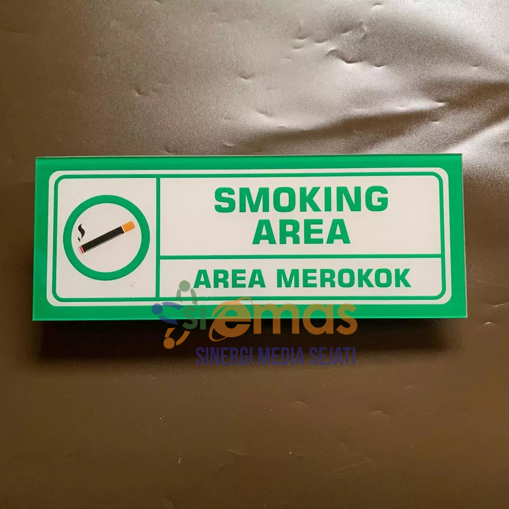Jual Papan Akrilik smoking Area | Akrilik Area Merokok | Tanda ...