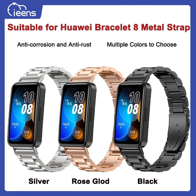 Jual Huawei Band 10 Metal Stainless Steel strap / Huawei band 9/8 strap ...