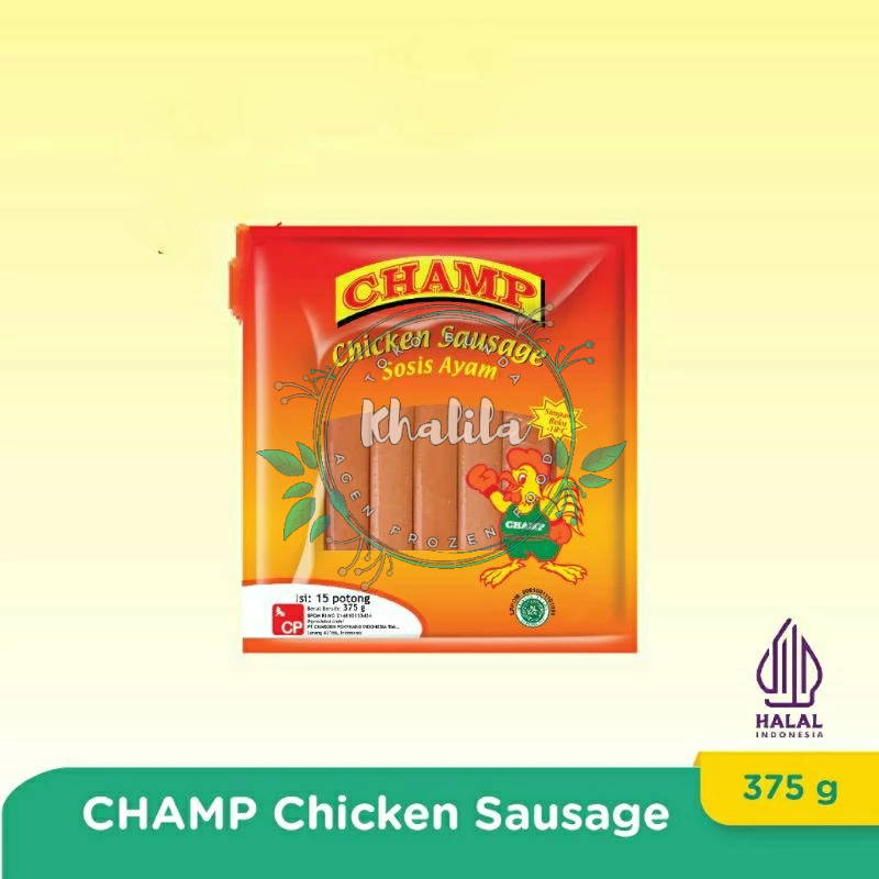 Jual Champ Sosis Ayam Serbaguna Chicken Sausage Kemasan 375 Gram Isi 15 Pcs | Shopee Indonesia
