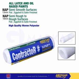Jual Kuas Cat Roll Contractor 13mm American Tool 8958442 TERLENGKAP ...