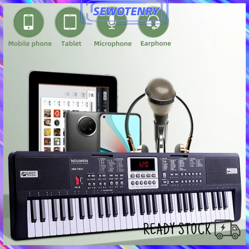 Jual 【COD】Piano 61keys Piano Elektronik Pemula Piano Mainan Anak-Anak ...