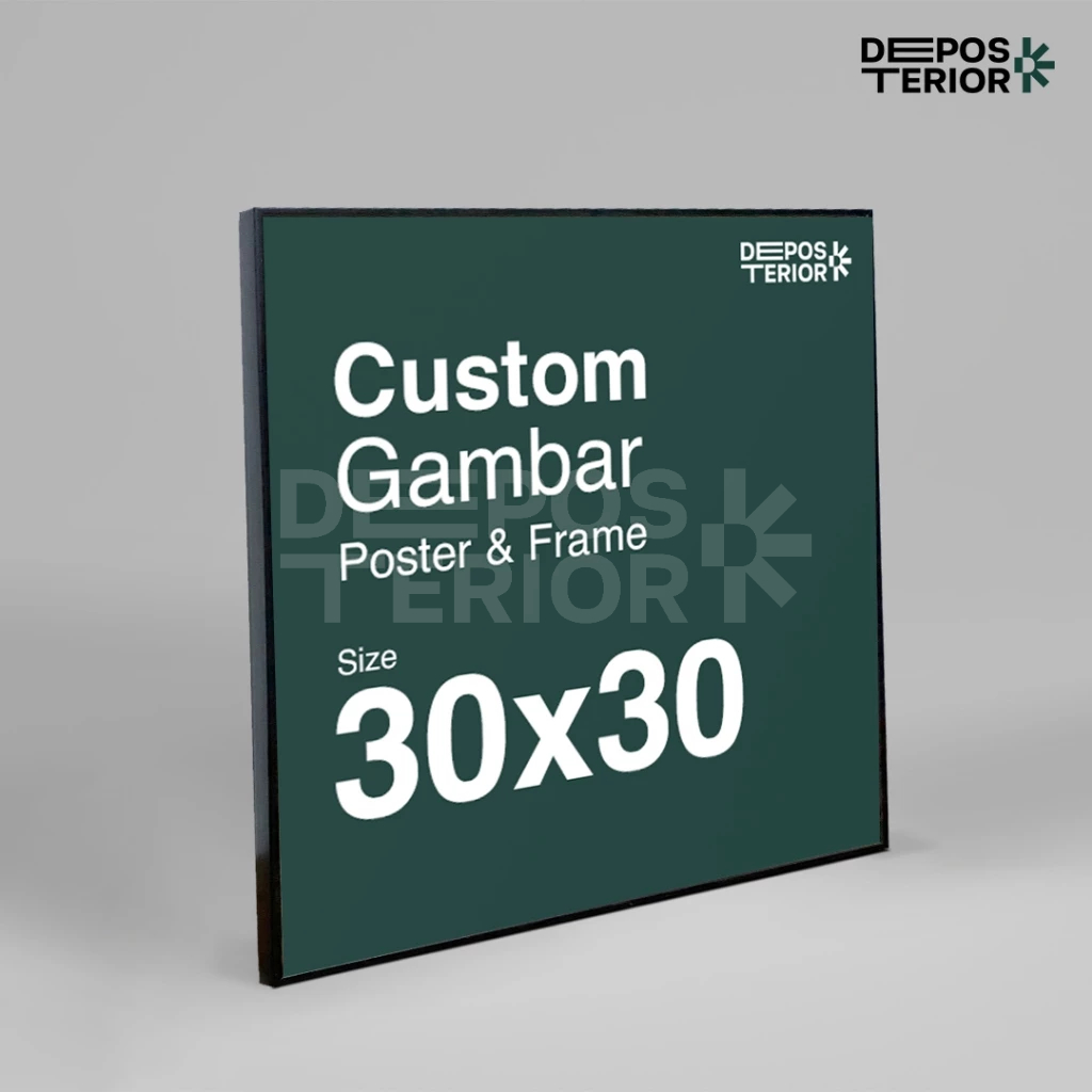 Jual Poster Frame Custom Gambar 30x30cm | Shopee Indonesia