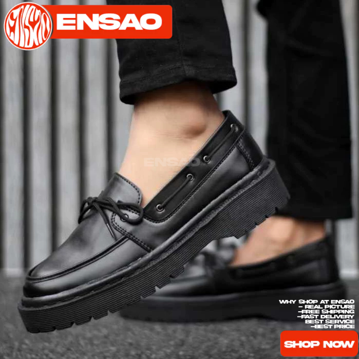 Jual Sepatu Loafers Slop Hak Tinggi Pria Casual Formal Kerja Kondangan ...