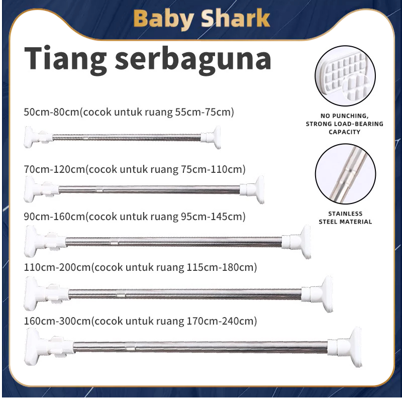 Jual TIANG PIPA/ Tiang gorden fleksibel/Tiang Jemuran/ FLEKSIBEL Tanpa ...