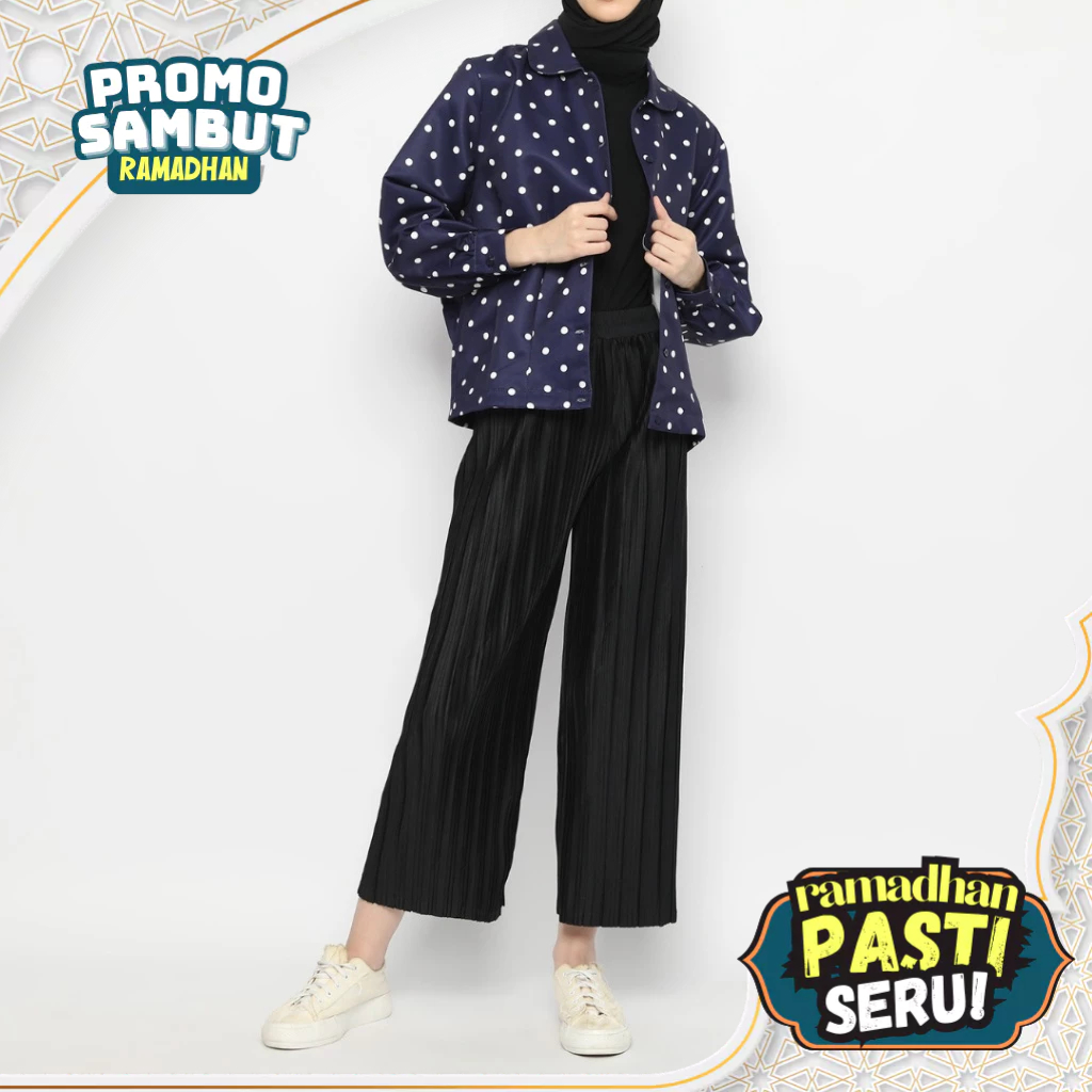 Jual Celana Kulot Jersey Premium | Ankle Culotte Plisket | Seasons In ...