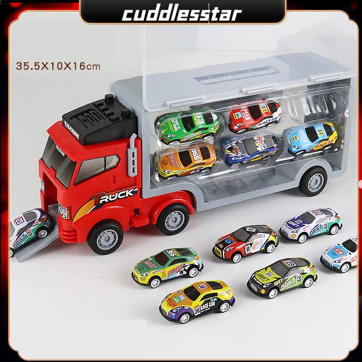 Jual 【COD】Mainan Anak Storage Container Truck Vehicle Alloy Pull Back ...