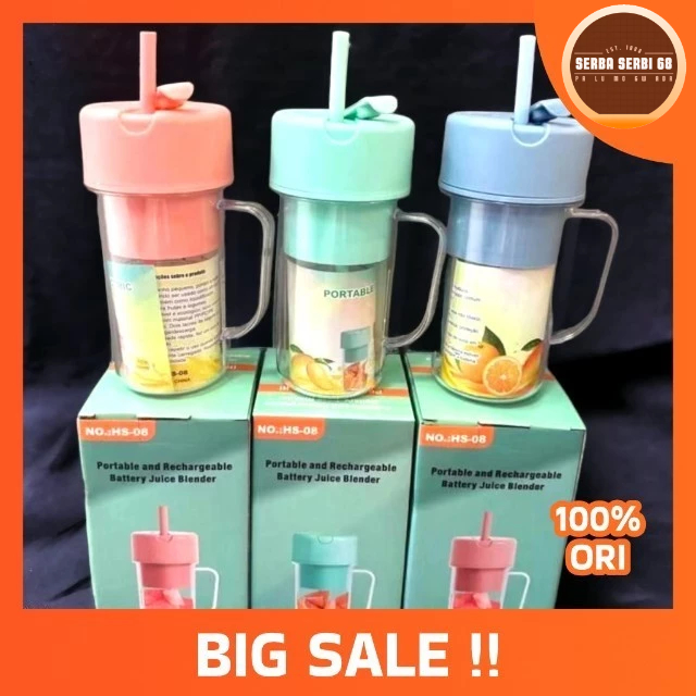 Jual Blender Jus Gelas Juice 500ml Portable Juicer Cup Blender Korea