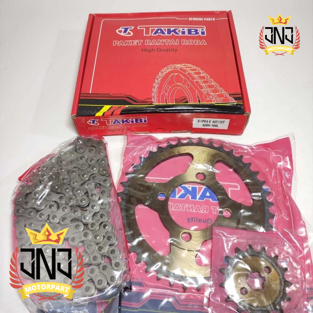 Jual GEAR PAKET BAJA GIR SET HONDA SUPRA - SUPRA X - SUPRA FIT OLD LAMA (40 / 15T- 428H - 104L ...