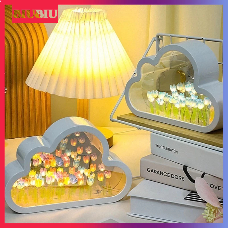 Jual 【READY】20 Bunga Tulip Bunga Lampu DIY/ Cermin Dengan Bingkai Foto ...