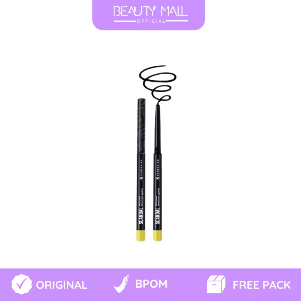 Jual SOMETHINC SCANDAL Waterproof Retractable Eyeliner | Shopee Indonesia