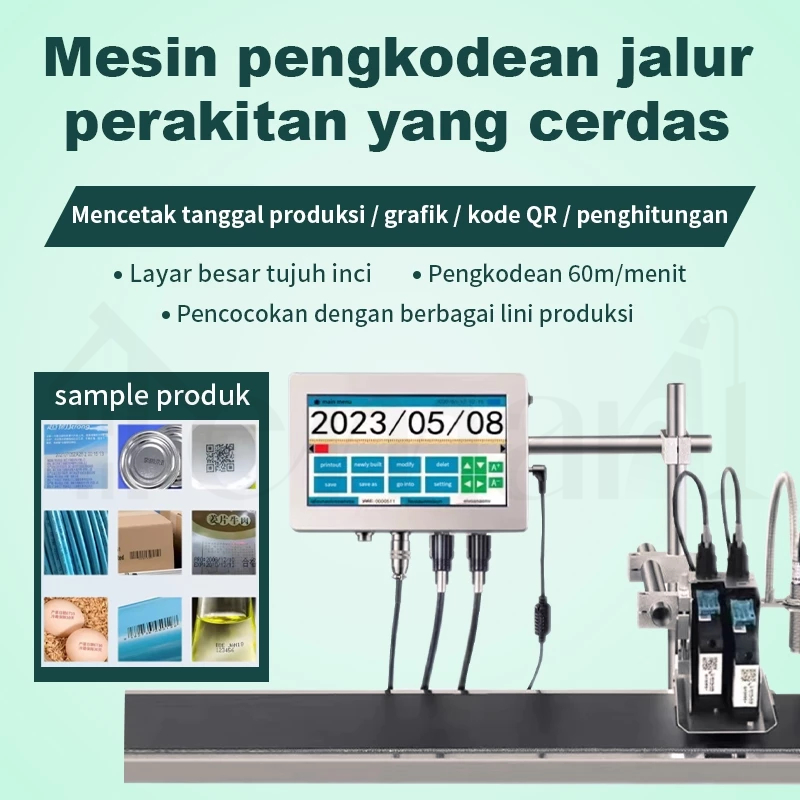 Jual Mesin Coding Inkjet 7 inch Coding machine High Quality Mesin Cetak ...
