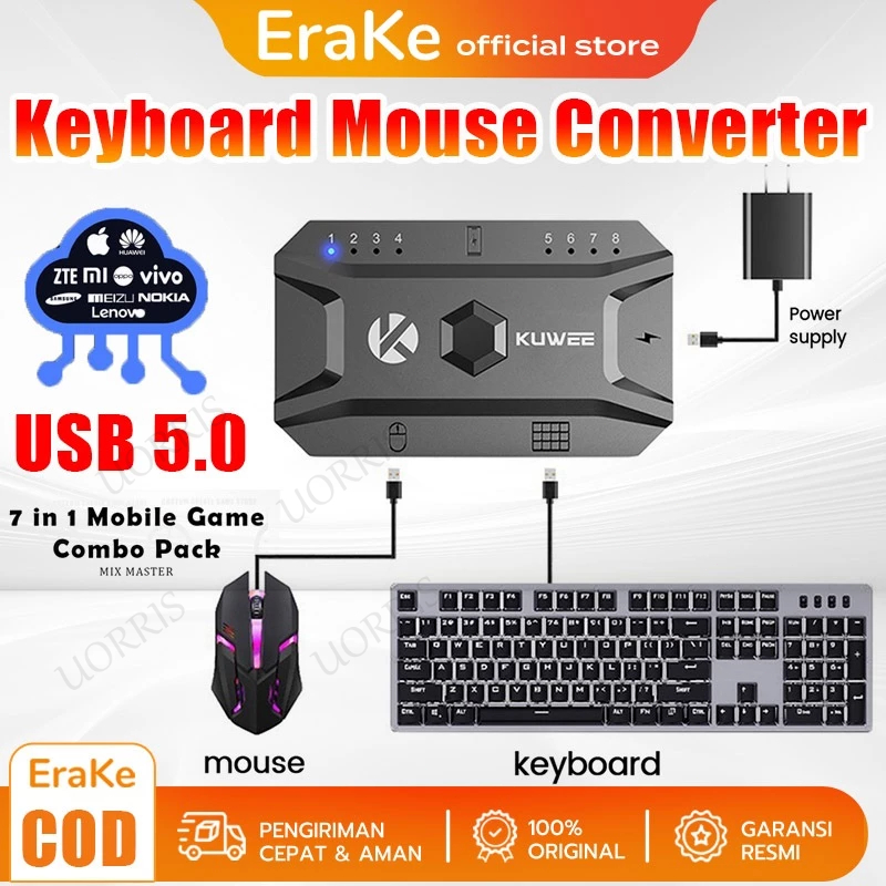 Jual Keyboard Mouse Converter Usb Keyboard Mouse Converter Bluetooth Hub Usb 5 0 Converter Wired