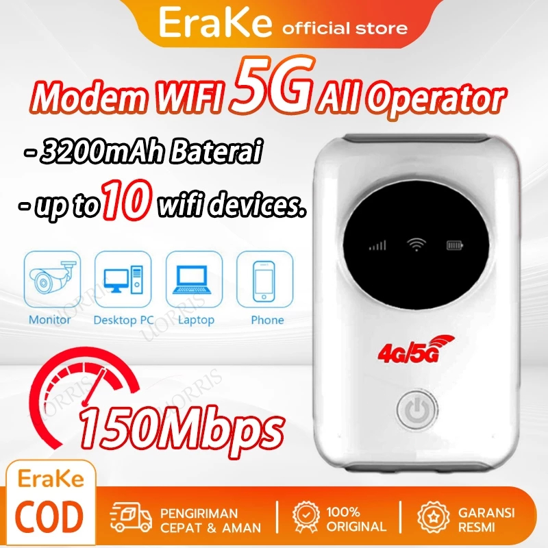 Jual H808+ Modem Wifi 4G All Operator Wifi Portable 5G All Operator ...