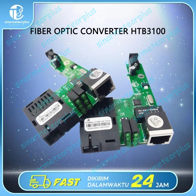 Jual PCB NETLINK HTB-3100 A B Side A Side B Fiber Optic Media Converter ...