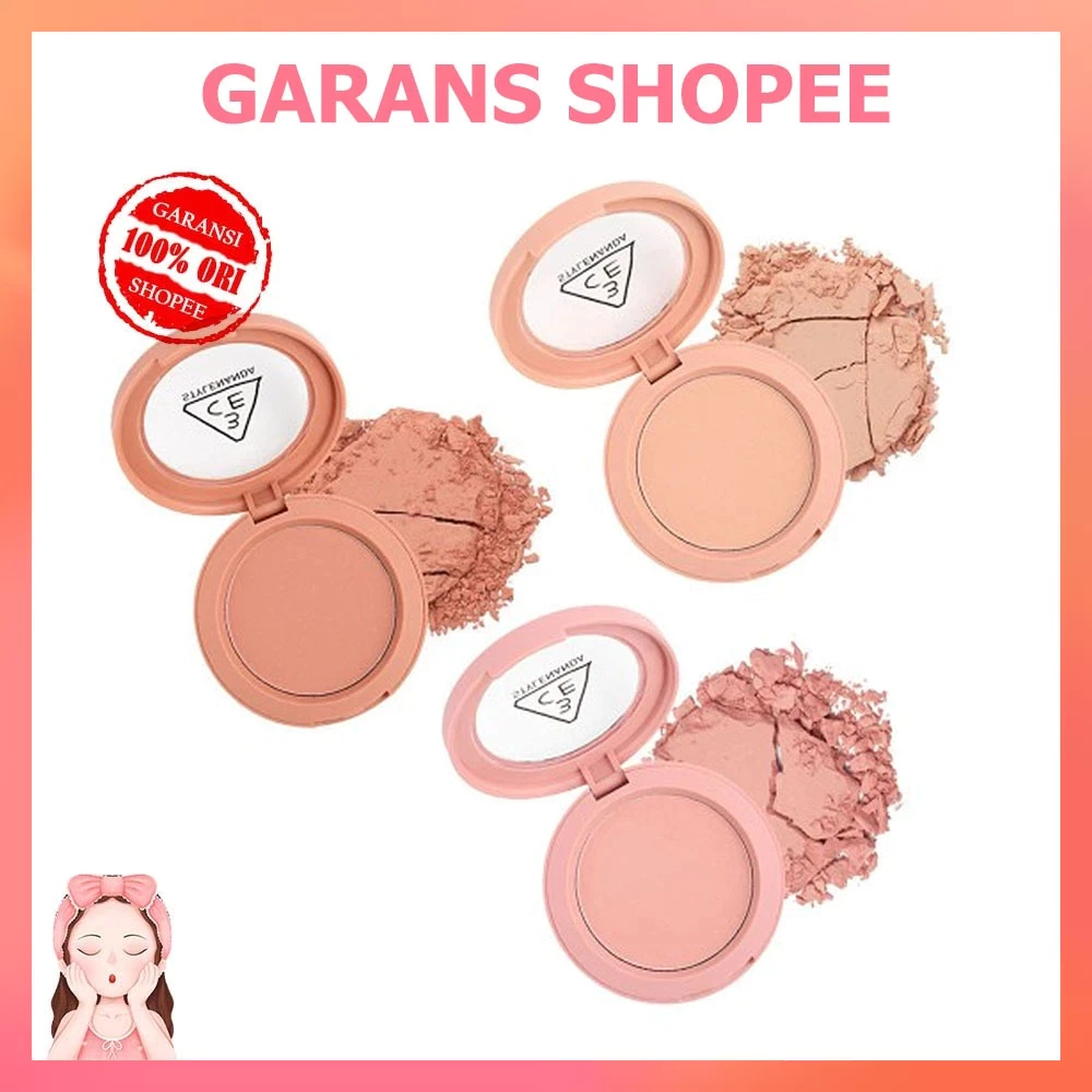 Jual 5.5g丨3CE MOOD RECIPE FACE BLUSH #NUDE PEACH #MONO PINK #ROSE BEIGE ...
