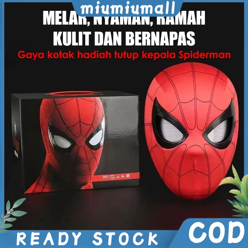 Jual 【MURAH COD】Mask Spiderman Headgear Superhero Chin Control Cosplay ...
