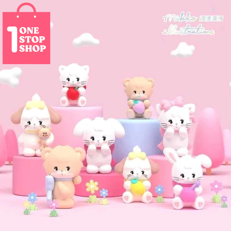Jual MINISO Mikko Anime Figure Animal Character Rabbit Cat Kids Toys ...