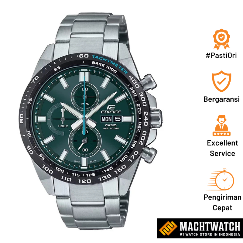 Jual Jam Tangan Pria Casio Edifice EFR-574DB-3AVUDF Chronograph Green ...