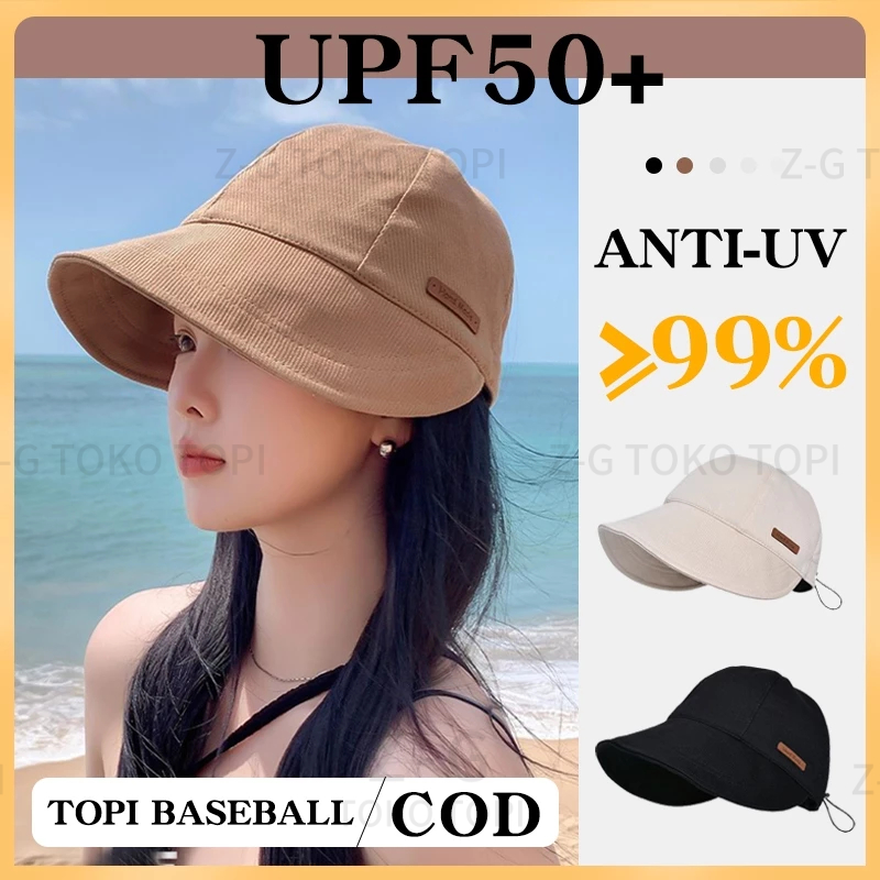 Jual topi wanita Topi Anti Uv Topi korea murah import premium topi ...