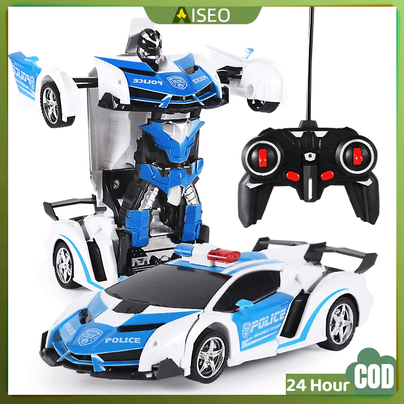 Jual COD Mainan Mobil Remote Control Transformasi Robot 2 in 1 Mainan ...