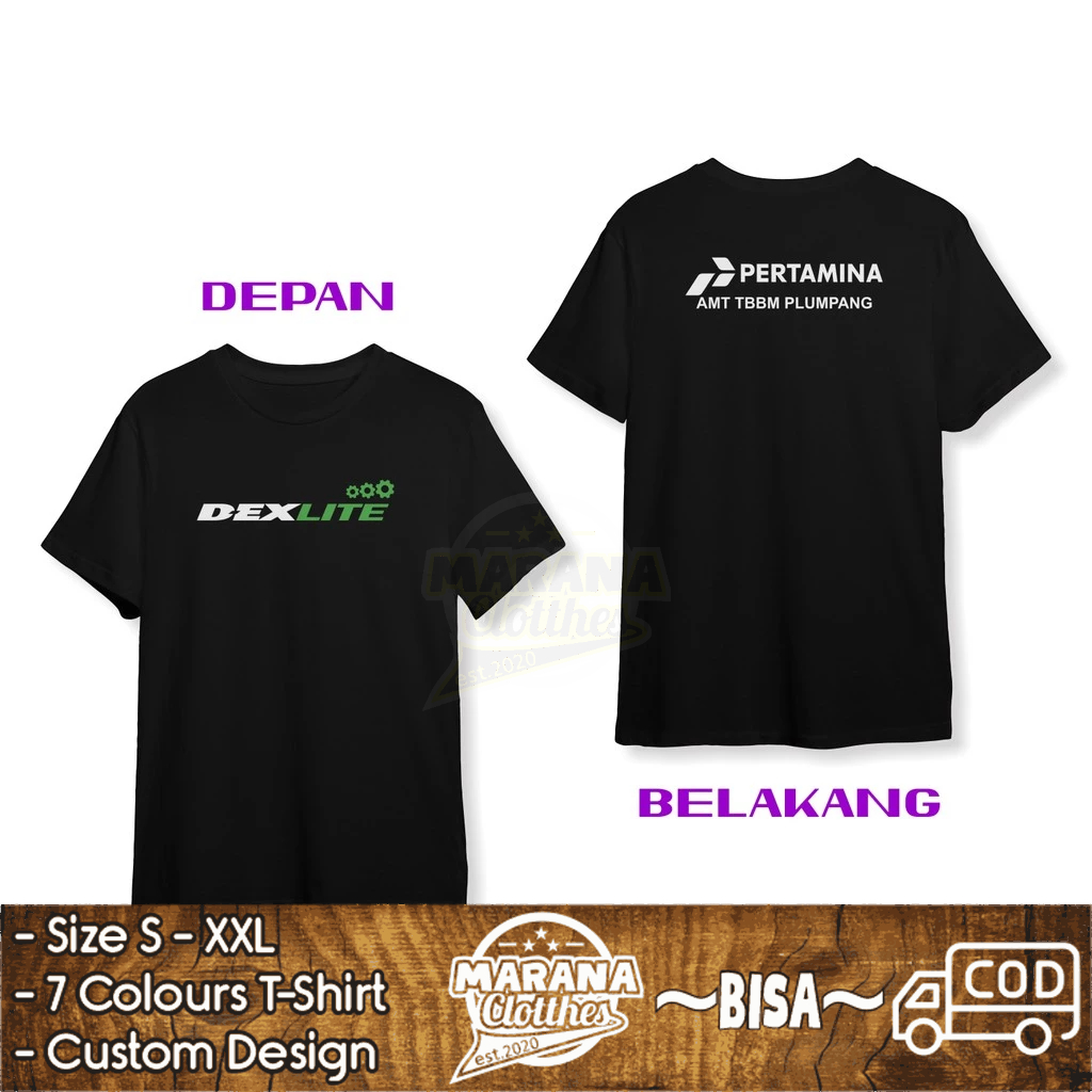 Jual Kaos Dexlite Pertamina AMT TBBM Plumpang DB Baju Perusahaan ...