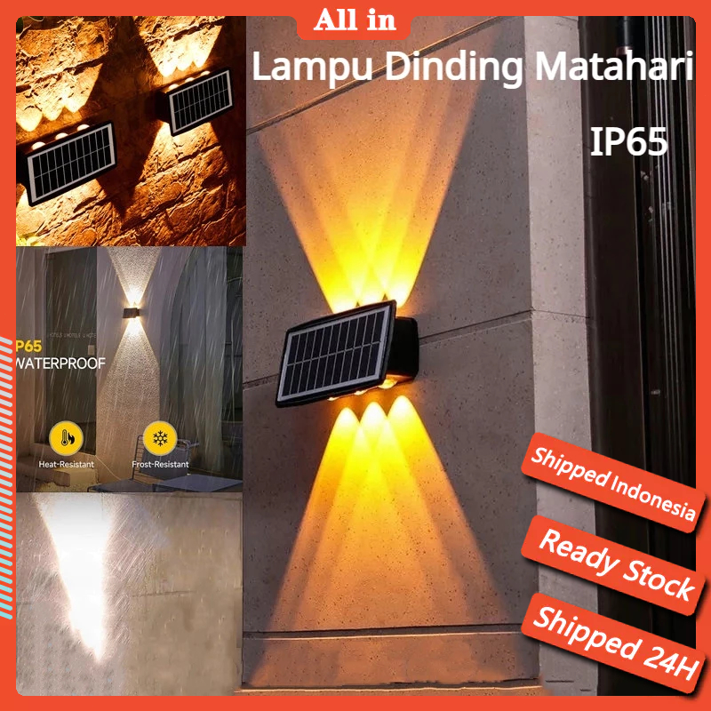 Jual Lampu Dinding 4/6/8 Led Tenaga Surya Tahan Air Dengan Sensor Cahaya Untuk Dekorasi Taman ...