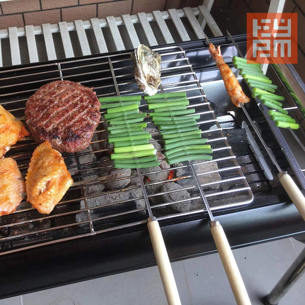 Jual Alat tusuk sate-sosis stainless steel - tusukan sate bbq stainless ...