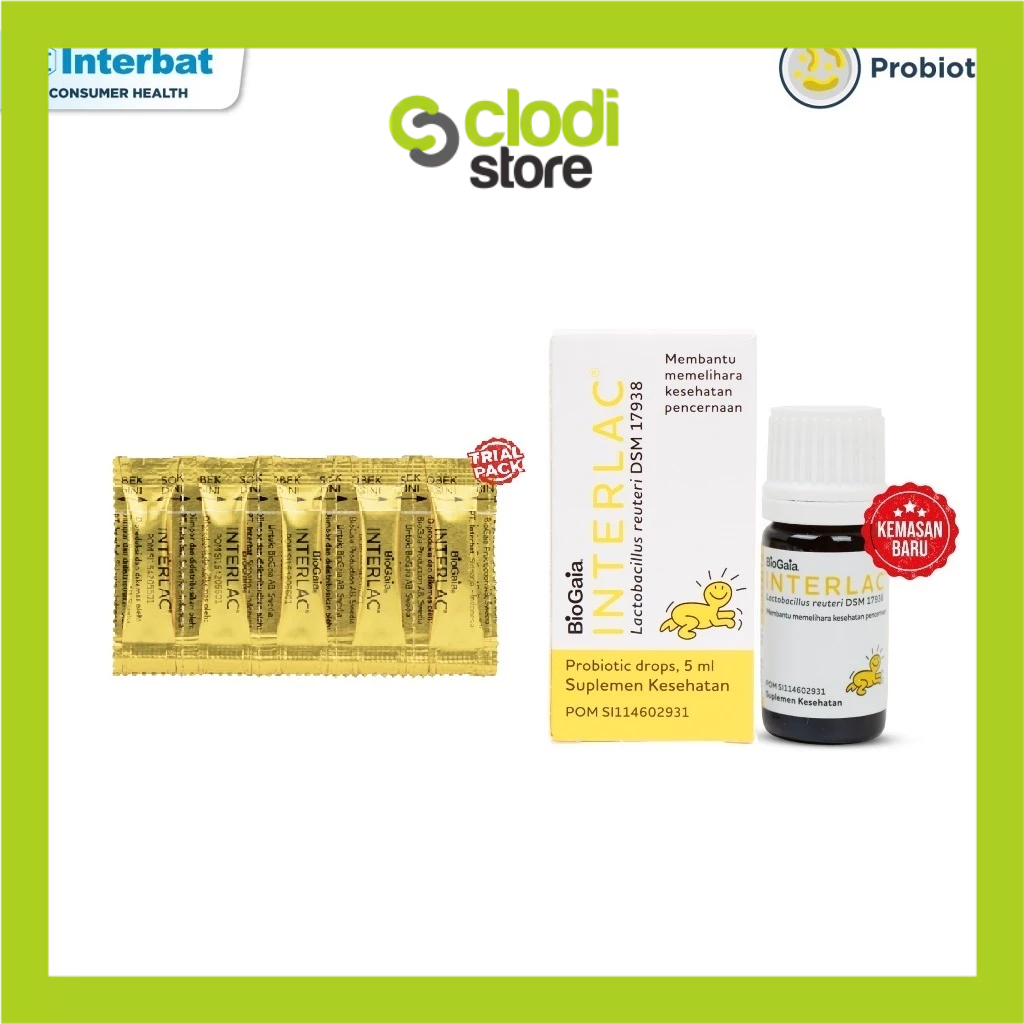 Jual INTERLAC DROPS / DROP 5 ML INTERLAC PROBIOTIK SACHET INTERLAC ...