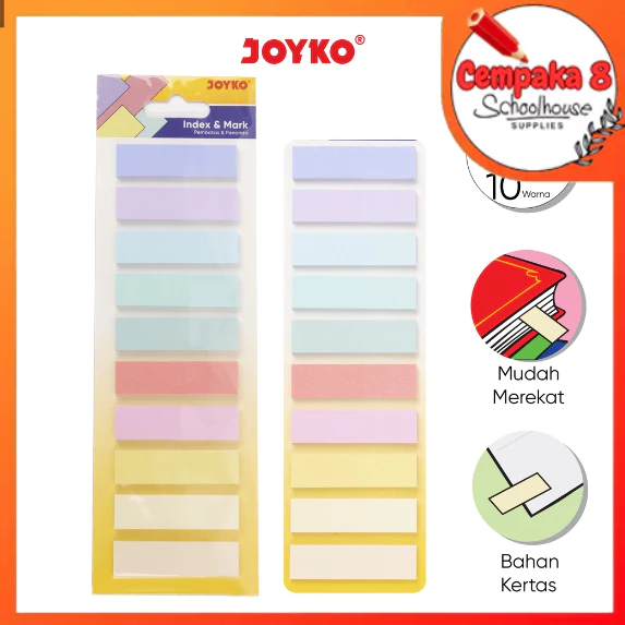 Jual Index & Mark Pembatas Penanda Pos it JOYKO IM-65 warna pastel ...