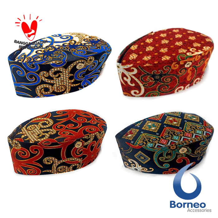 Jual Peci Kopiah Songkok Batik Kalimantan 01 | Shopee Indonesia