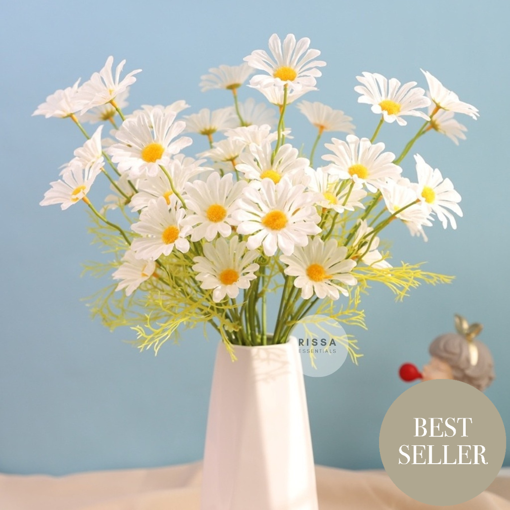 Jual [RISSA] Bunga Hias Palsu Daisy (PER TANGKAI) Tanaman Palsu ...