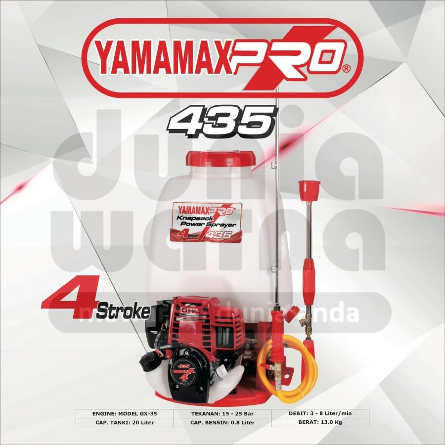 Jual YAMAMAX 435 KNAPSACK/Power Sprayer/Mesin Semprot Hama 4 Tak/Stroke ...