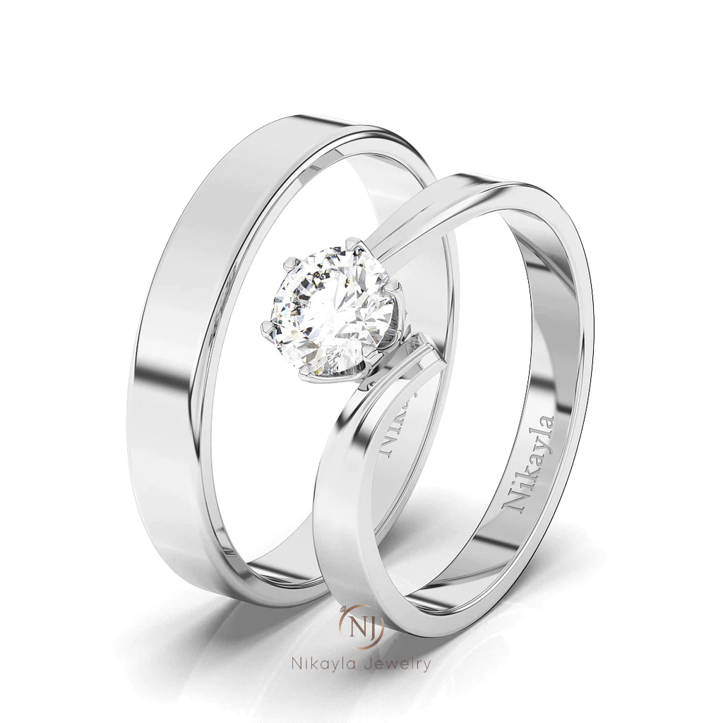 Jual Cincin Perak Couple Cincin Nikah Murni Bersertifikat | Shopee ...