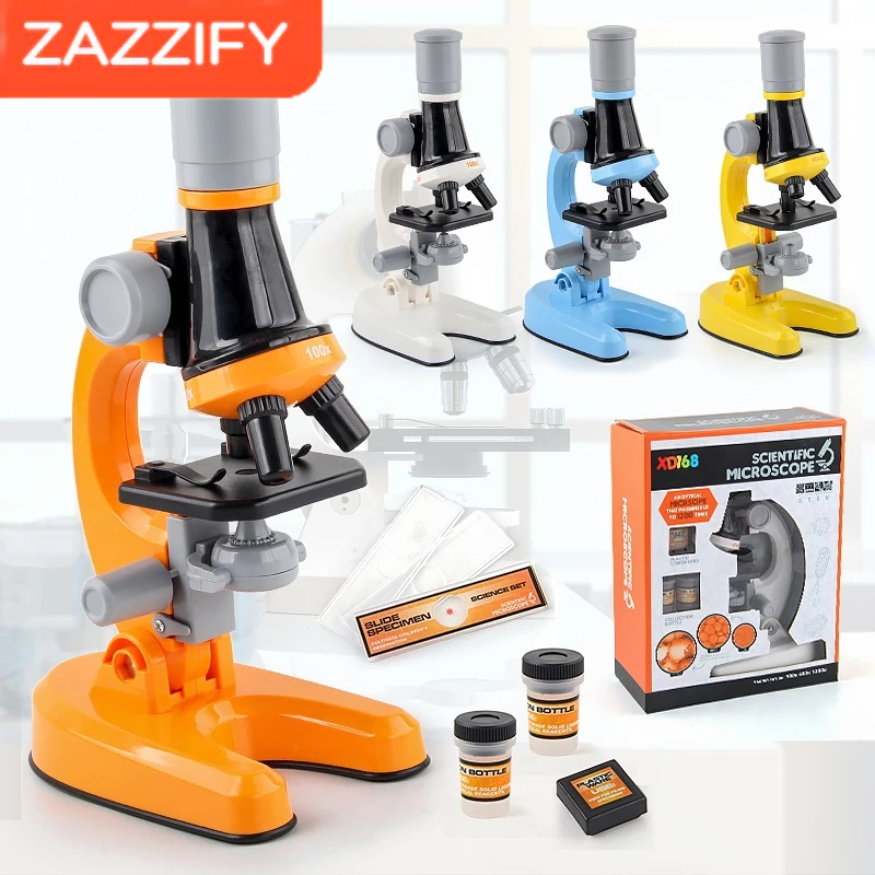 Jual ZAZZIFY Mainan Anak Mikroskop Mainan Sains Edukasi Perbesaran Zoom ...