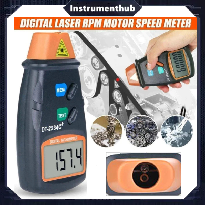 Jual [Local Delivery]Handheld Digital Photo Tachometer Laser Non ...