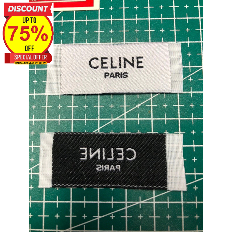Jual CELINE PARIS WOVEN TAG BORDIR COTTON SUPER PREMIUM CO 1X DI KIRIM ...