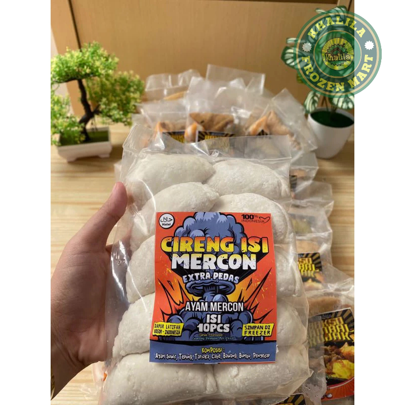 Jual CIRENG ISI AYAM MERCON EXTRA PEDAS ISI 10 PCS | Shopee Indonesia