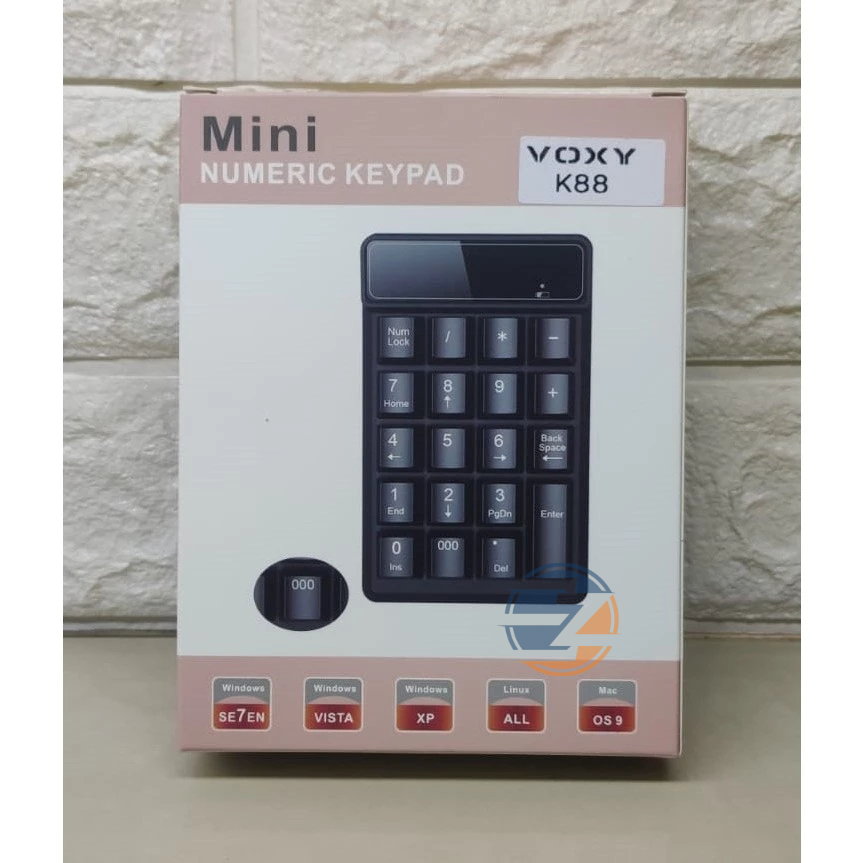 Jual Keypad Numeric Wireless 2.4 GHz Slim Voxy K88 | Shopee Indonesia